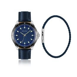 Quarzuhr MARC LAUDER "SMD4-1", blau, Armbanduhren, Herren, Quarzuhr