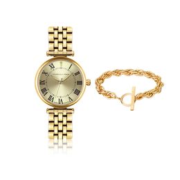 Quarzuhr ISABELLA FORD "SFH7-1", gold, Armbanduhren, Damen, Quarzuhr