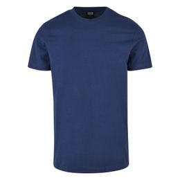 T-Shirt Urban Classics "Urban Classics Herren Basic Tee", Jungen, Gr. M, blau (spaceblau), 100% Baumwolle, unifarben, normal, Rundhals, Shirts T-Shirt