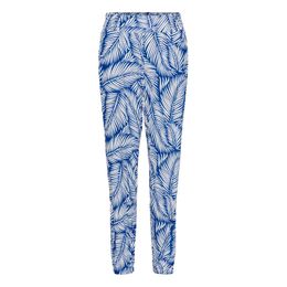 Badekleid Kaffe "Accessoires KAdahlia", Damen, Gr. L, N-Gr, schwarz (blau, chalk palm leafs), Obermaterial: 76% Viskose CV. 24% Polyester PES., Badeanz&uuml;ge