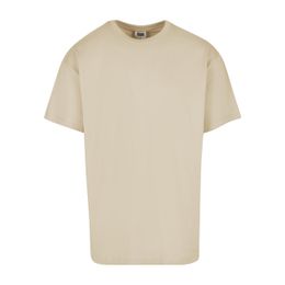 T-Shirt Urban Classics "Urban Classics Herren Organic Basic Tee", Jungen, Gr. L, sand, 100% Baumwolle, unifarben, normal, Rundhals, Shirts T-Shirt
