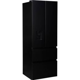 HISENSE French Door "RF632N4", Energieeffizienz: E (A-G), schwarz, B:70cm H:200cm T:69,4cm, K&uuml;hlschr&auml;nke
