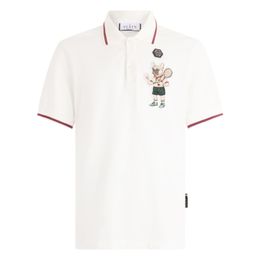 Philipp Plein Polo T-Shirt New York Tennis Patch