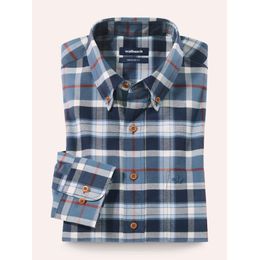 Walbusch Hemd aus angerautem Baumwoll-Twill