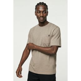Jack & Jones Kurzarmshirt JACK & JONES "JJEDOVER SLUB TEE SS NOOS", Jungen, Gr. L, crockery, Jersey, Obermaterial: 95% Baumwolle, 5% Elasthan, unifarben, relaxed fit normal, Rundhals, Shirts, Baumwollmischung, relaxed fit
