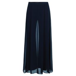 2-in-1-Hose Vera Mont "Damen mit weitem Bein", Damen, Gr. 36, Normalgr&ouml;&szlig;en, night sky, Obermaterial: 100% Polyester. Futter: 95% Polyester, 5% Elasthan, gerade lang, Hosen