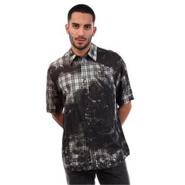 Diesel - "Globe" Hemd f&uuml;r Herren, kurz&auml;rmlig (Schwarz)