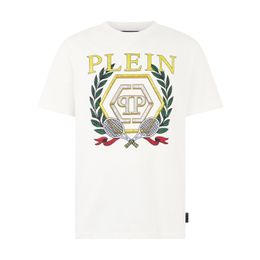 Philipp Plein Round Neck T-Shirt Tennis Crest