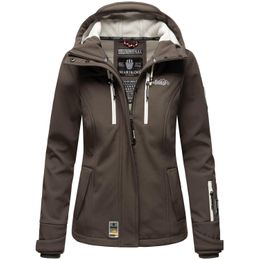 Softshelljacke Marikoo "Kleine Zicke", Damen, Gr. M (38), grau (anthrazit), Obermaterial: 98% Polyester, 2% Elasthan, Innenseite: 100% Polyester, Jacken Softshelljacke, sportliche Funktionsjacke