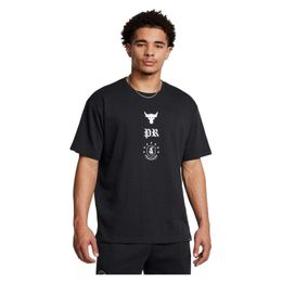 Under Armour - "Project Rock" T-Shirt f&uuml;r Herren, Frottee (Schwarz)
