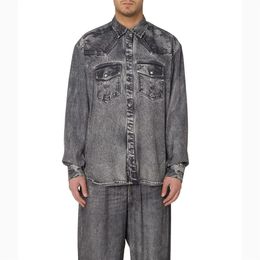 Diesel - "Gils" Hemd f&uuml;r Herren, Denim (Schwarz/Grau)