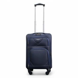 Erweiterbarer Weichschalen-Kabinenkoffer, 50,5 x 37 x 26 cm, Gep&auml;ck, passend f&uuml;r Easyjet, Ryanair