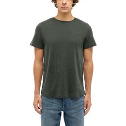 T-Shirt Mustang "MU-Allen", Jungen, Gr. L, gr&uuml;n (climbing ivy), Jersey, Obermaterial: 100% Baumwolle, unifarben, slim fit normal, Rundhals, Shirts T-Shirt, Slim fit