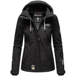 Softshelljacke Marikoo "Kleine Zicke", Damen, Gr. M (38), schwarz, Obermaterial: 98% Polyester, 2% Elasthan, Innenseite: 100% Polyester, Jacken Softshelljacke, sportliche Funktionsjacke