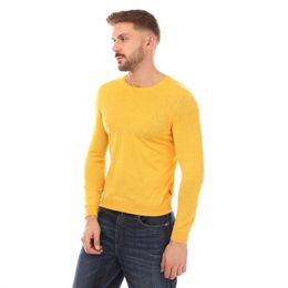BOSS - Pullover f&uuml;r Herren, Schurwolle, Schmal (Gelb)