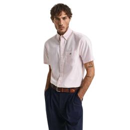 Gant - "Classic" Hemd f&uuml;r Herren, Oxford-Stil, kurz&auml;rmlig (Pink)