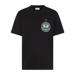 Philipp Plein Round Neck T-Shirt Patch Tennis