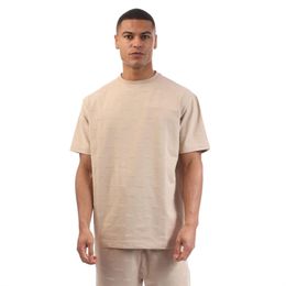 Hugo - T-Shirt f&uuml;r Herren, Gepr&auml;gt, Regul&auml;r (Beige)