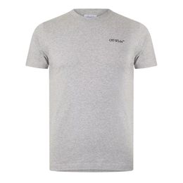 Off-White Off White - "Windy Arrow" T-Shirt f&uuml;r Herren (Grau/Schwarz)