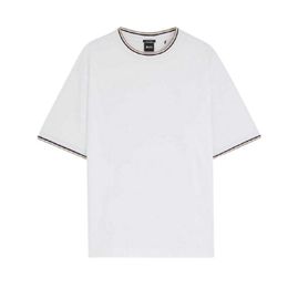 BOSS - T-Shirt f&uuml;r Herren, gewebter Stoff (Wei&szlig;)