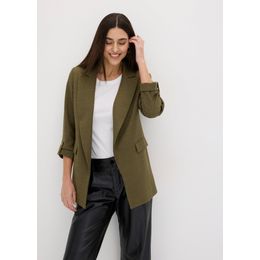 bonprix Longblazer, gr&uuml;n, Gr.44, schick und modern, aus Viskose