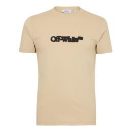 Off-White Off White - T-Shirt f&uuml;r Herren, Regul&auml;r (Braun/Schwarz)