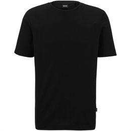 HUGO BOSS - "Boss" T-Shirt f&uuml;r Herren, Baumwolle, Regul&auml;r (Schwarz)