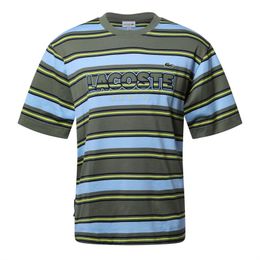 Lacoste - T-Shirt f&uuml;r Herren, Baumwolle, kurz&auml;rmlig (Khakigr&uuml;n)