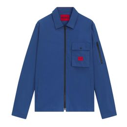 Hugo - Hemdjacke f&uuml;r Herren, Baumwolle (Mittelblau)