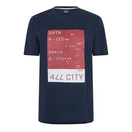 BOSS - T-Shirt f&uuml;r Herren, Baumwolle (Dunkelblau)