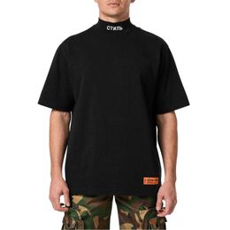 Heron Preston - "CTMNB" T-Shirt f&uuml;r Herren, Jersey, &Uuml;bergro&szlig; (Schwarz/Wei&szlig;)