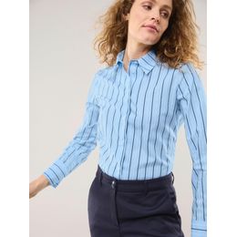 Walbusch Hemdbluse aus Baumwolle gestreift