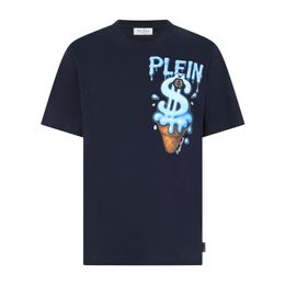 Philipp Plein Round Neck T-Shirt Ice Cream Dollar