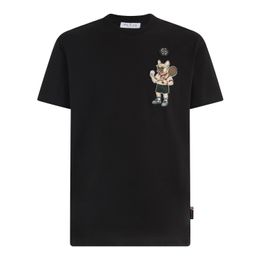 Philipp Plein Round Neck T-Shirt New York Tennis Patch