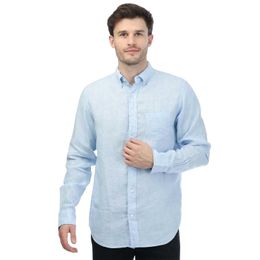 Gant - Hemd f&uuml;r Herren, Leinen, Regul&auml;r (Blau)