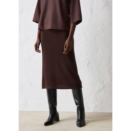bonprix Strickrock aus weichem Woll-Mix, braun, Gr.36/38 (S), eleganter Stiftrock mit Wolle, aus Wolle