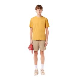 Lacoste - T-Shirt f&uuml;r Herren, Nat&uuml;rlich gef&auml;rbter Jersey (Orange)
