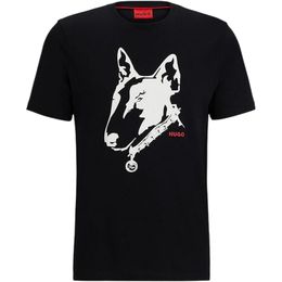 Hugo - T-Shirt f&uuml;r Herren/Damen Unisex (Schwarz)