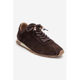 Brea Leder Verzierte Turnschuh Damen