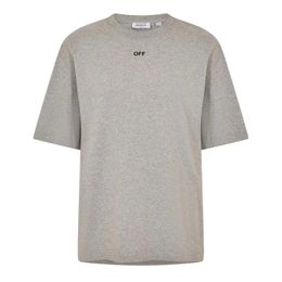 Off-White Off White - T-Shirt f&uuml;r Herren/Damen Unisex, Baumwolle (Grau/Schwarz)