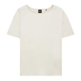 BOSS - "Esandy" T-Shirt f&uuml;r Herren/Damen Unisex, Seide, Regul&auml;r (Wei&szlig;)