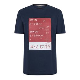 BOSS - T-Shirt f&uuml;r Herren, Baumwolle (Dunkelblau)