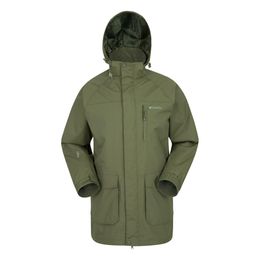 Mountain Warehouse Herren Glacier II Lange Wasserdichte Jacke (Gr&uuml;n)