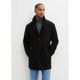 bonprix Kurzmantel mit Woll-Anteil, schwarz, Gr.52, Sch&ouml;ner Kurzmanteil im Cabanjacken-Stil mit Woll-Anteil