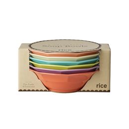 Rice Suppenteller Melamin Glory Days 6er 400 ml &Oslash; 18 cm, H&ouml;he 5 cm skandinavische Deko Online Shop