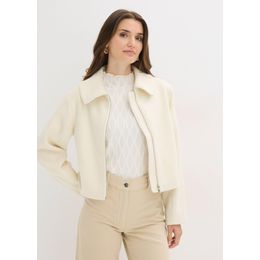 bonprix Gef&uuml;tterte Oversize Jacke, wei&szlig;, Gr.50, modische Jacke- ein Must-have!