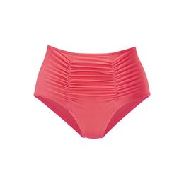 Lascana Highwaist-Bikini-Hose 'Ronda' orange Gr. 36. Mit Raffung. Nachhaltig.