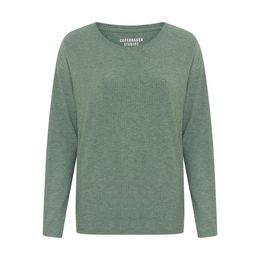 Copenhagen Studios Pyjamaoberteil gr&uuml;n Gr. 32/34 f&uuml;r Damen. Mit Rundhals. Bequem. Nachhaltig.
