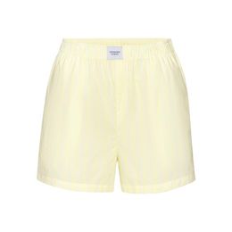 Copenhagen Studios Pyjamashorts mehrfarbig Gr. 34 f&uuml;r Damen. Mit Patch. Loose Fit. Nachhaltig.