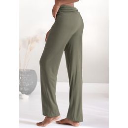 Buffalo Haremshose beige Gr. 32/34 f&uuml;r Damen. Bequem. Nachhaltig.